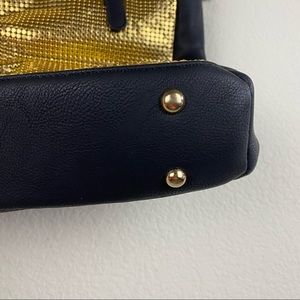 Pink Cosmo | Bags | Pink Cosmo Gold Black Metal Mesh Glam Punk Rock ...